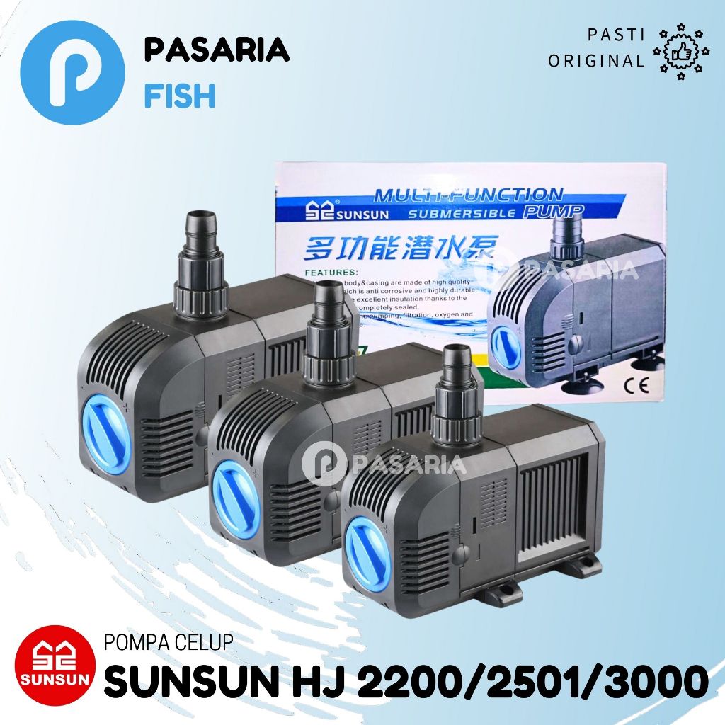 Jual SUNSUN HJ 2200/2500/3000 Series Pompa Celup Kolam Ikan/Aquarium ...