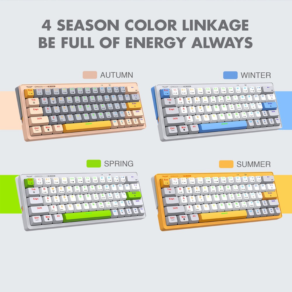 Jual Armaggeddon Mechanical Keyboard GMK 100 Triple Mode Bluetooth RGB ...