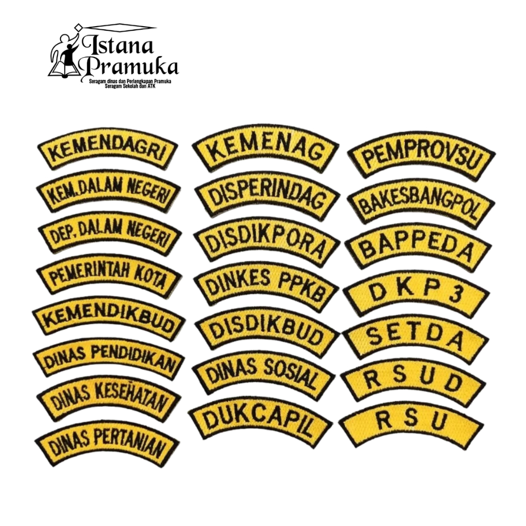 Jual (BISA COD) BORDIR,BADGE,EMBLEM,PATCH,ATRIBUT,LOKASI,PEMDA Custom ...