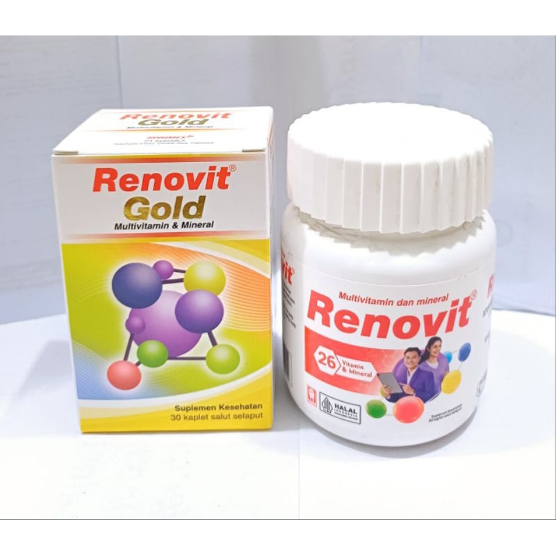 Jual Renovit Kaplet (1Botol @30Kaplet) | Renovit Gold (1Botol @30Kaplet ...