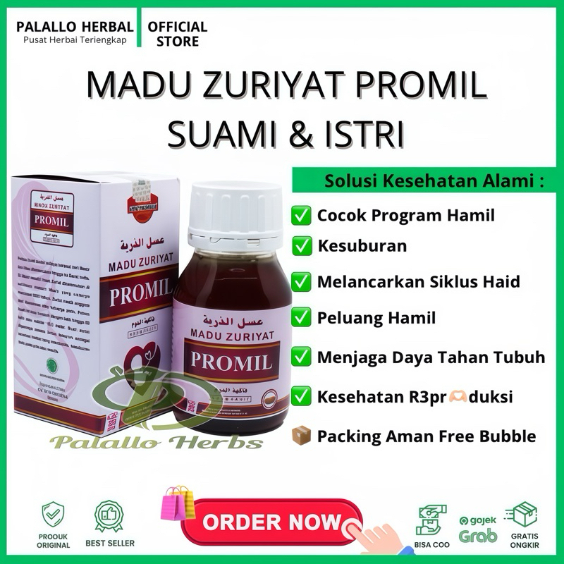 Jual MADU PROMIL ZURIYAT Madu Kesuburan Pria dan Wanita Program Hamil ...