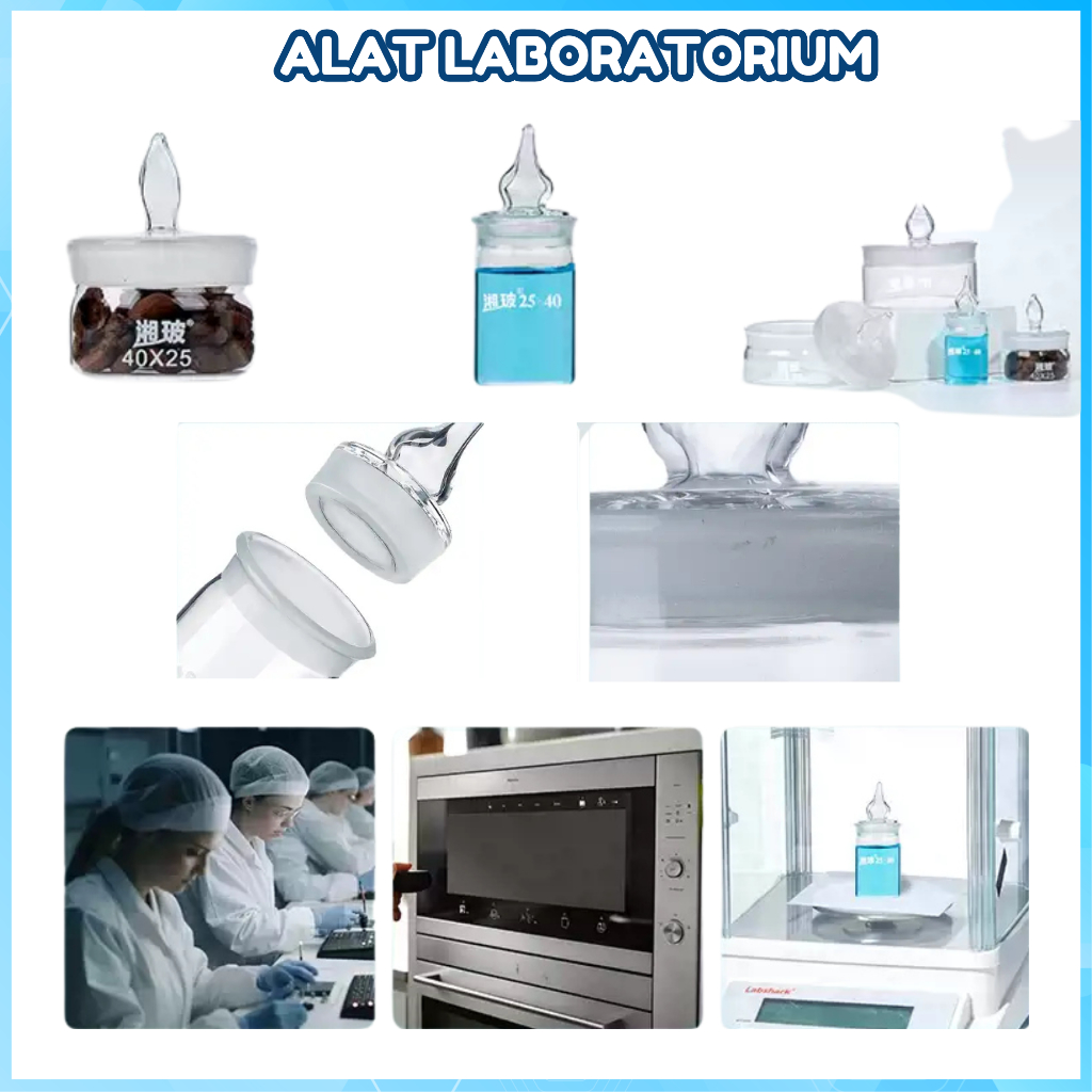 Jual BOTOL TIMBANG FLAT | WEIGHING BOTTLE FLAT SHAPE VARIANT 4 | Shopee ...