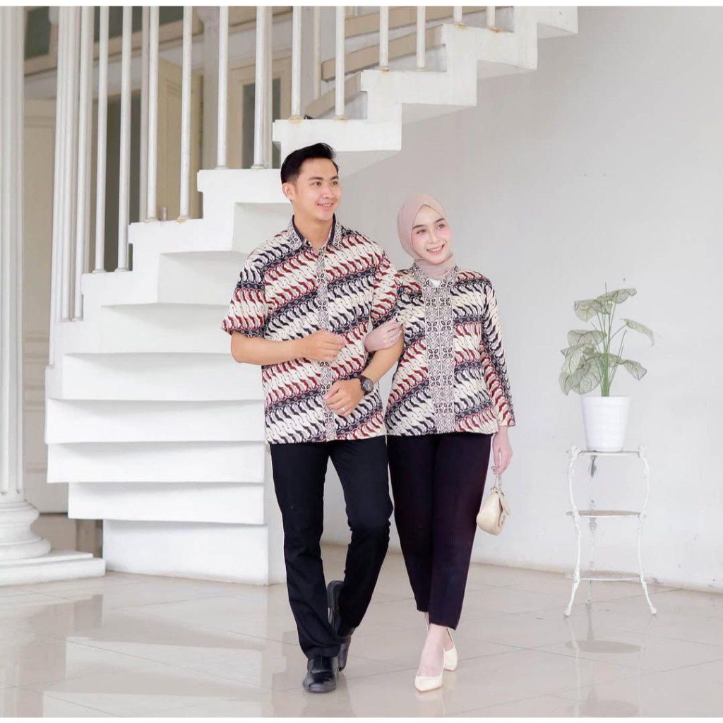 Jual Benang Raja Batik Couple Pria Wanita Katun Stretch Ekor Parang ...