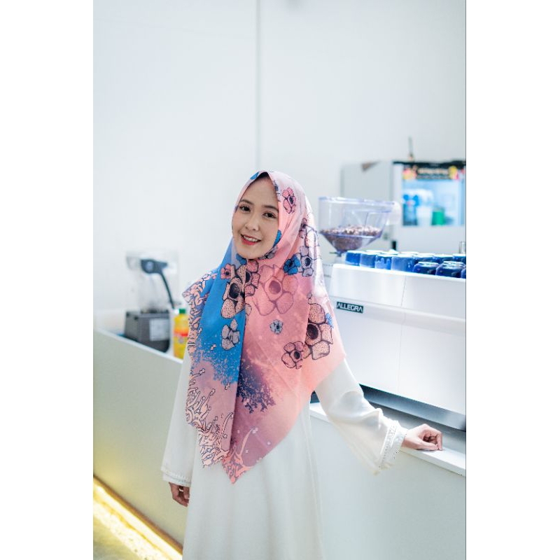 Jual hijab Voal motif rafflesia & batik besurek khas bengkulu ...