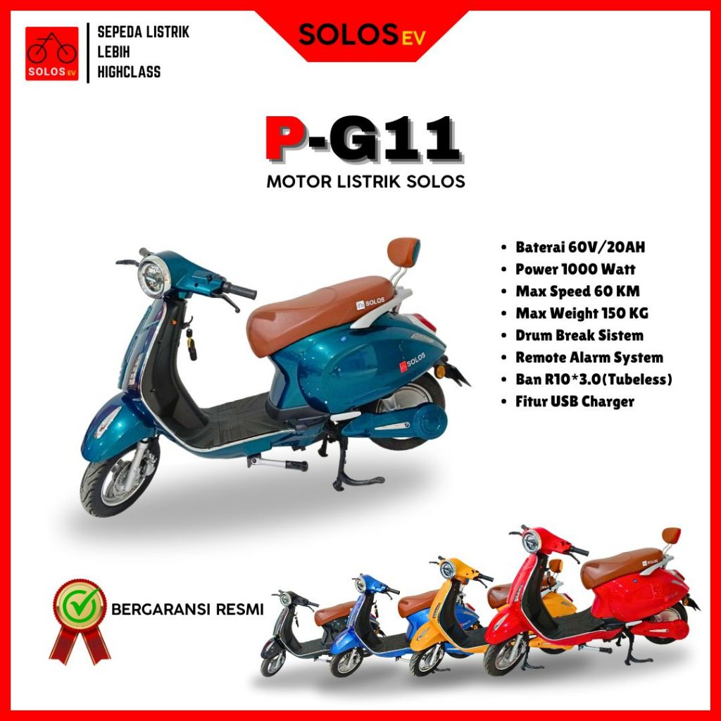 Jual Motor Listrik Solos Type P-G11 Power Dinamo 1000W - Mobilitas Aman ...