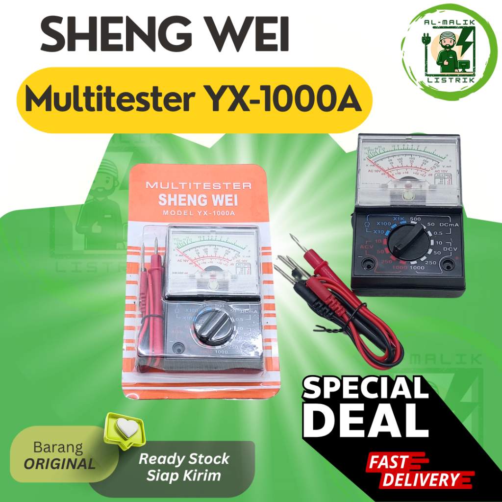 Jual Multitester Sheng Wei YX-1000A Multitester/Multimeter/Avometer ...
