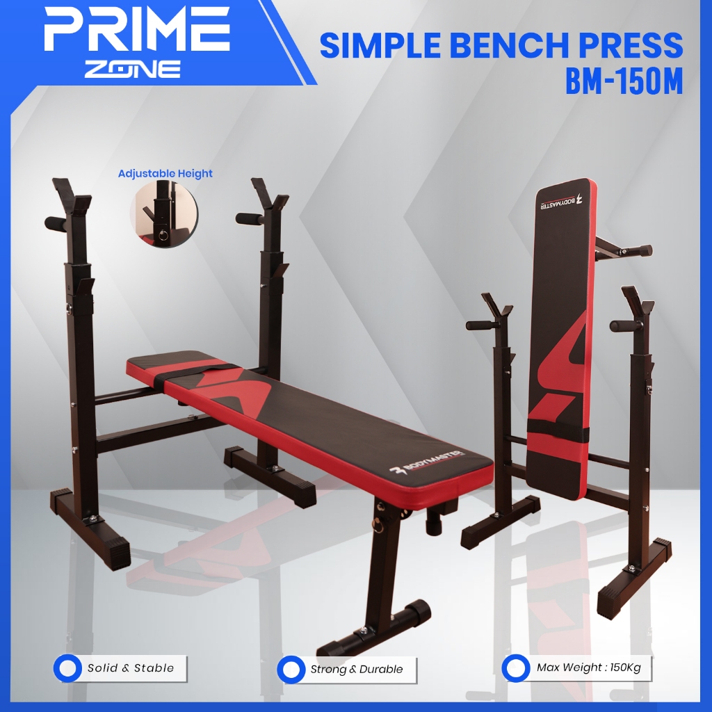 Jual BODYMASTER Bench Press BM-150M Simple Bangku Kursi Fitness Gym ...