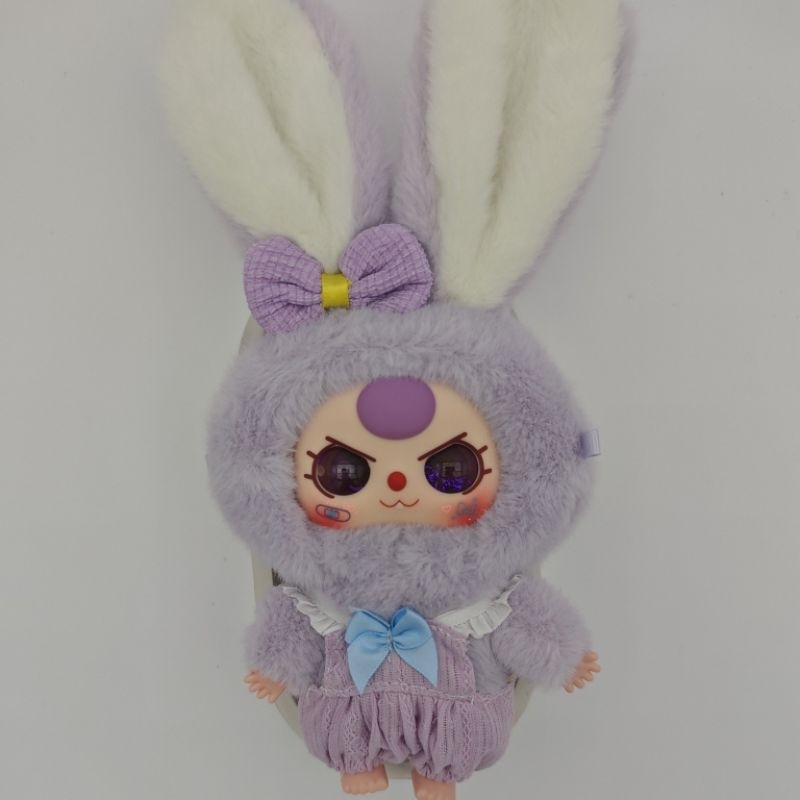 Jual BABY THREE MACARON CUTE BUNNY MATA AIR UNGU (READY) | Shopee Indonesia