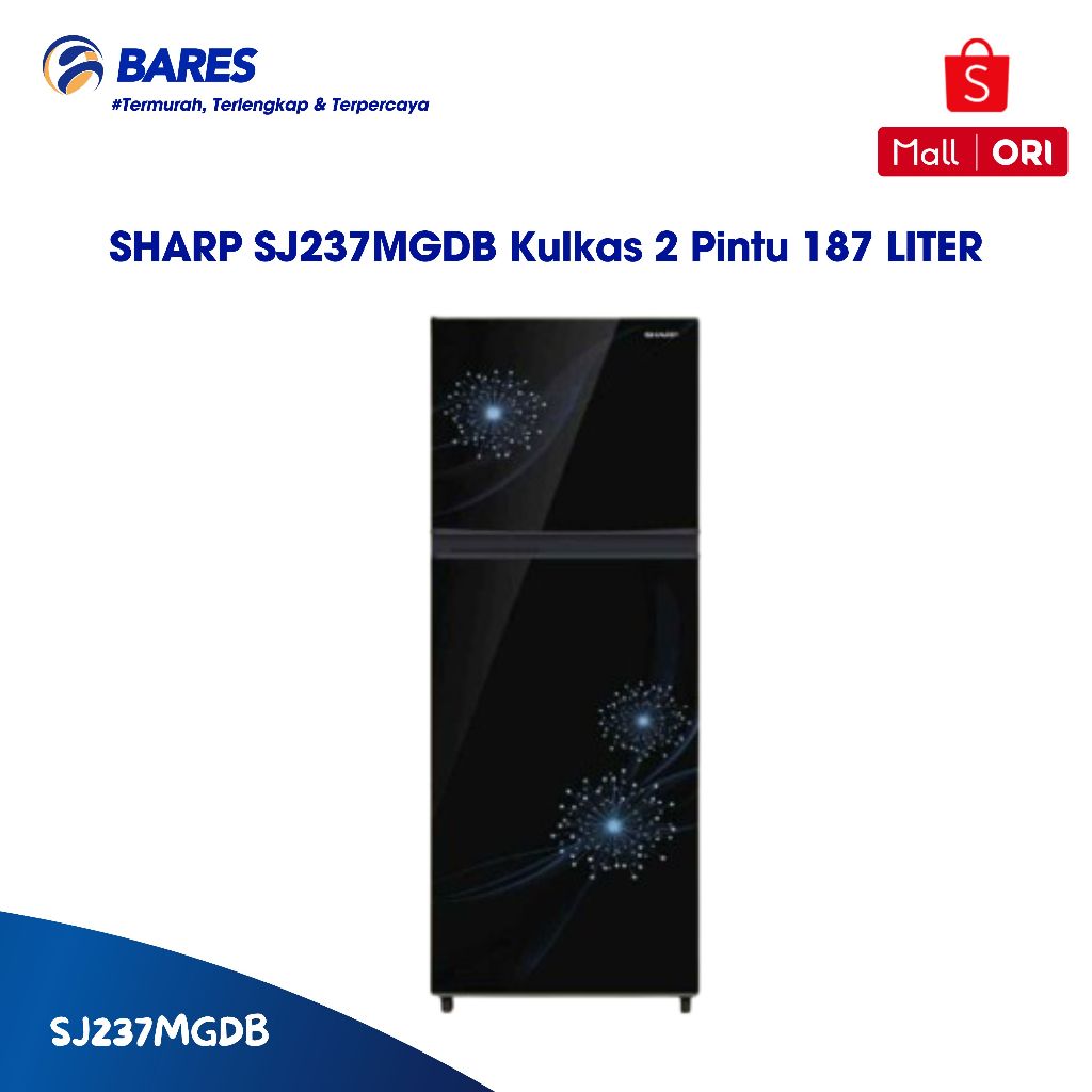 Jual SHARP SJ237MGDB Kulkas 2 Pintu 187 LITER | Shopee Indonesia
