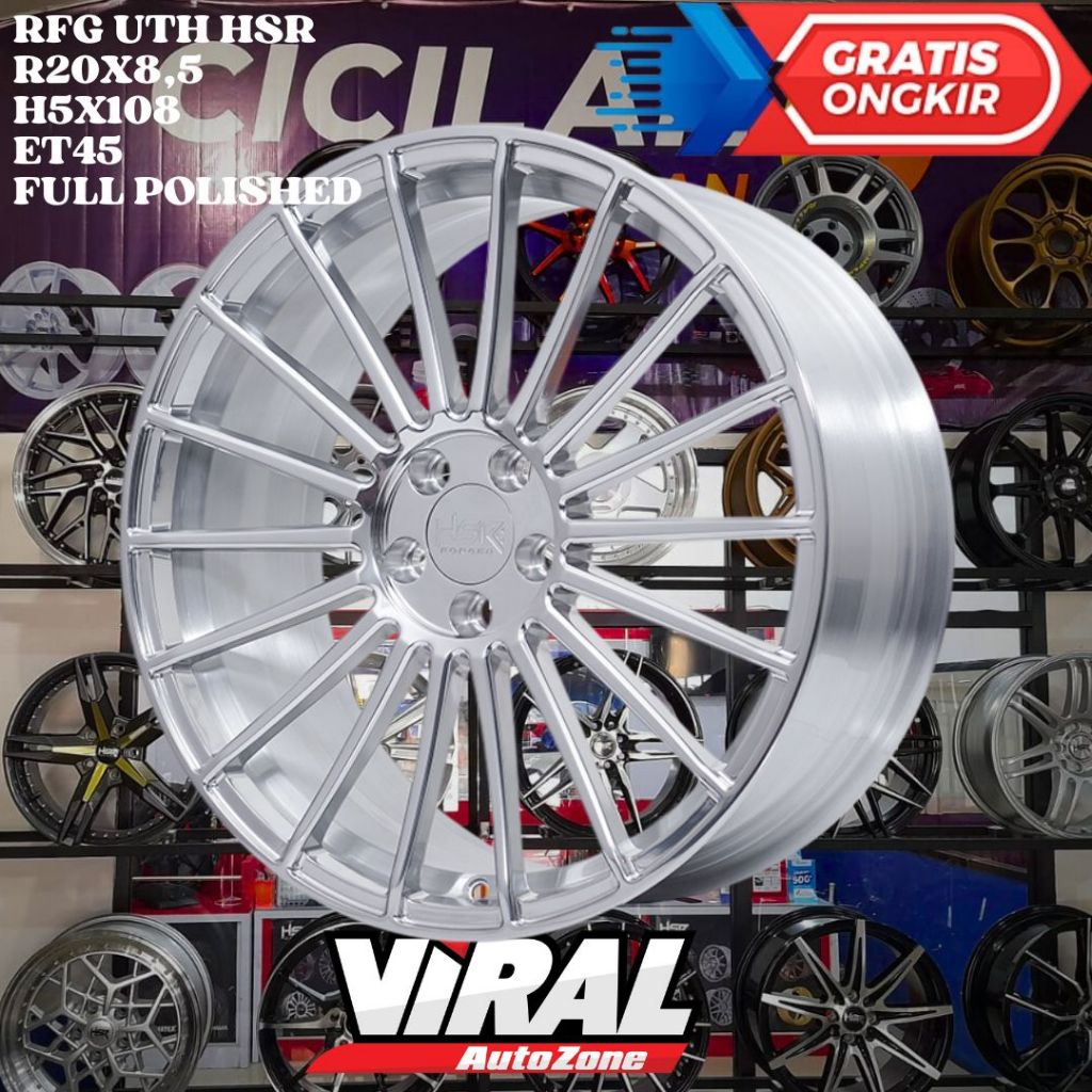 Jual Velg Mobil FORD FOCUS , CHERY J6 , JAGUAR , PEUGEOT , HSR RFG UTH RING 20 R20 | Shopee ...