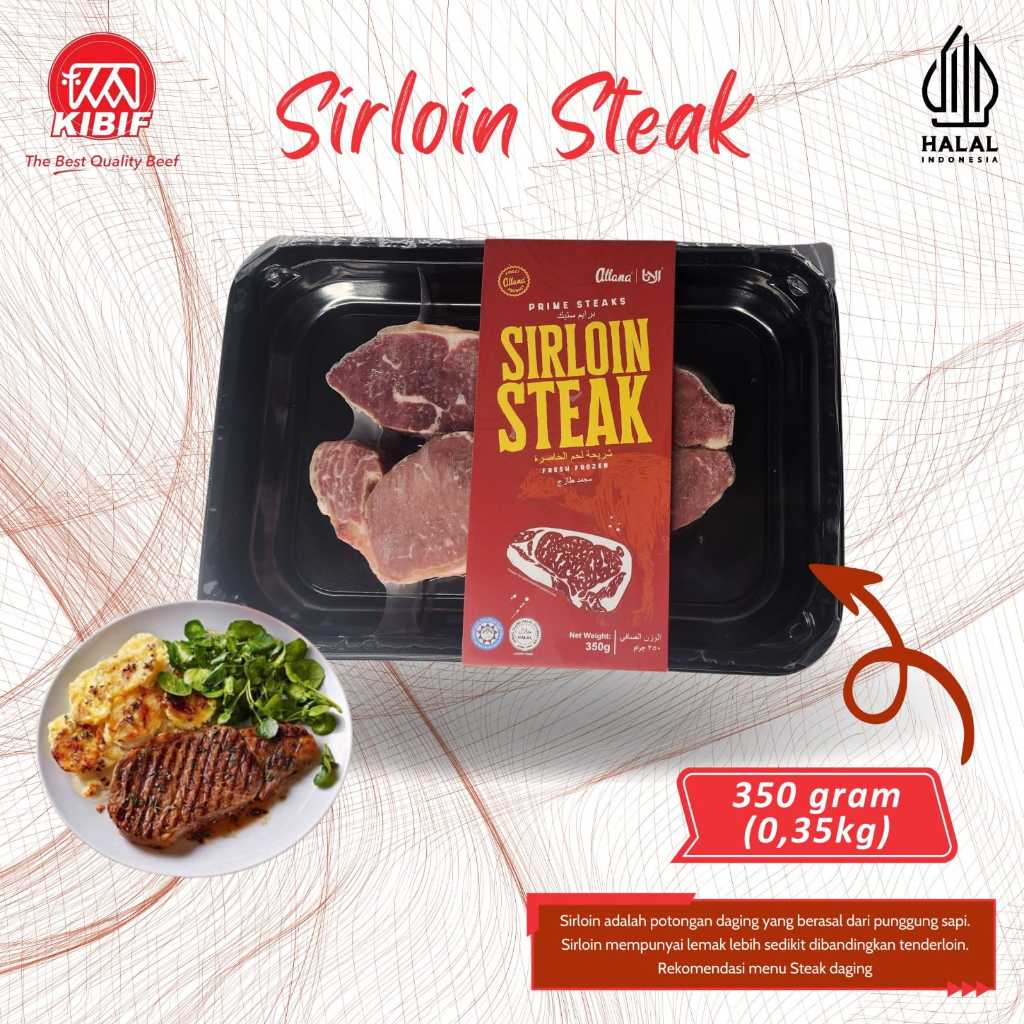 Jual Allana Sirloin Steak 350gr | Shopee Indonesia