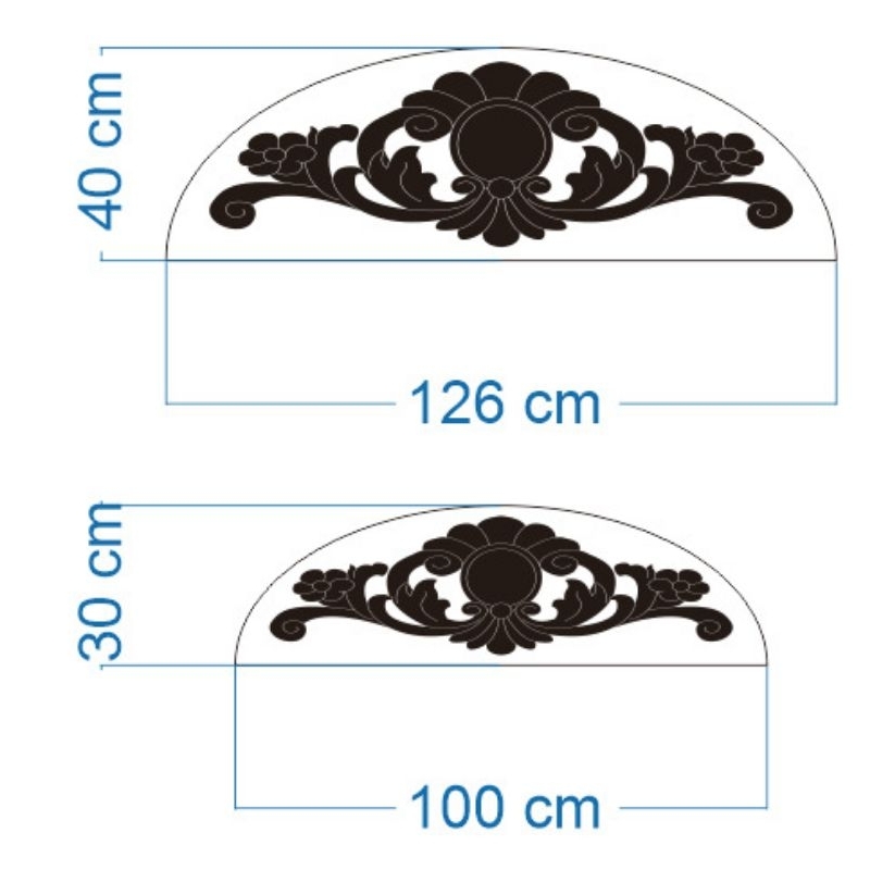 Jual cetakan ornamen dinding masif tebal total 5cm bahan spon eva ...