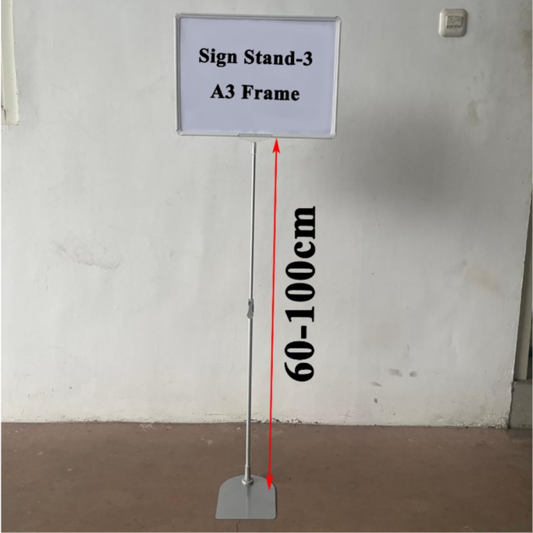 Jual SS-3 Standing Frame Telescopic -Stand Frame Portable Frame Display ...