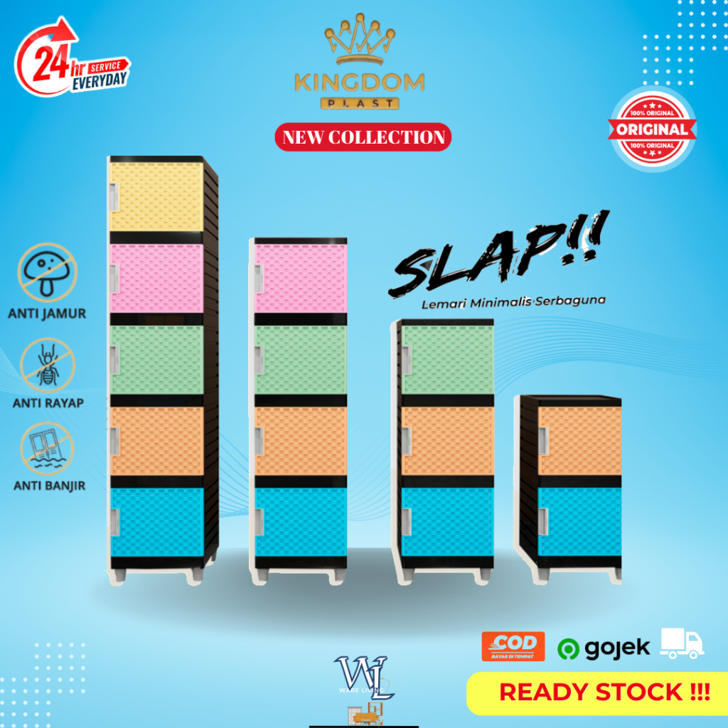 Jual [PROMO SALE] KINGDOM SLAP RAK SUSUN LOKER SERBAGUNA ZEBRA / LEMARI ...