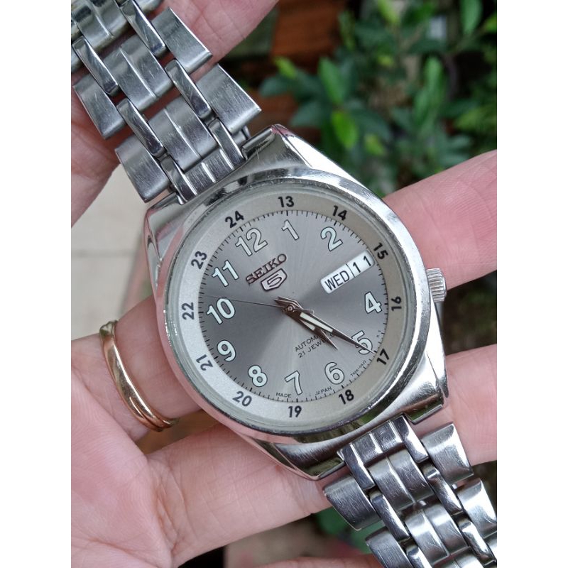 Jual Seiko Automatic Military Grey Dial Cal 7s26-02C0 | Shopee Indonesia