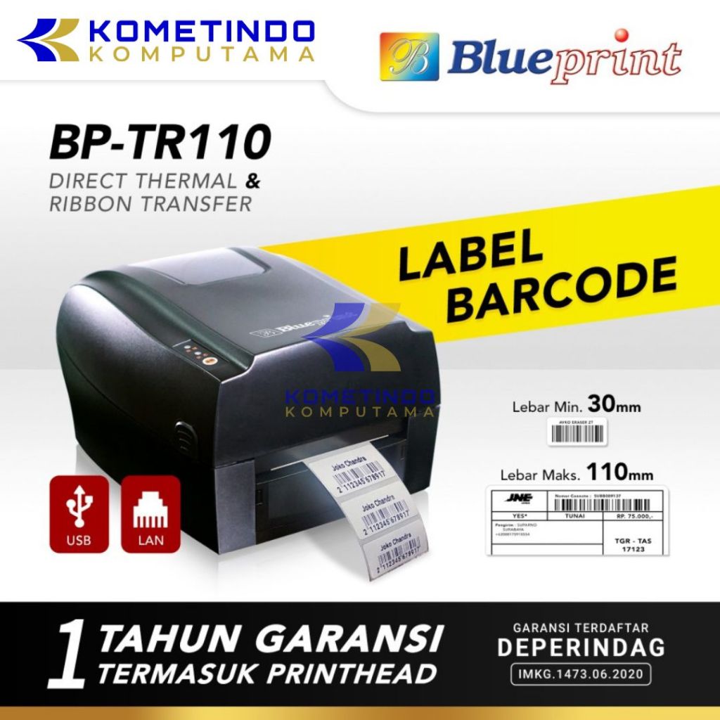 Jual BP-TR110 - Printer Thermal & Ribbon Transfer Label Blueprint ...