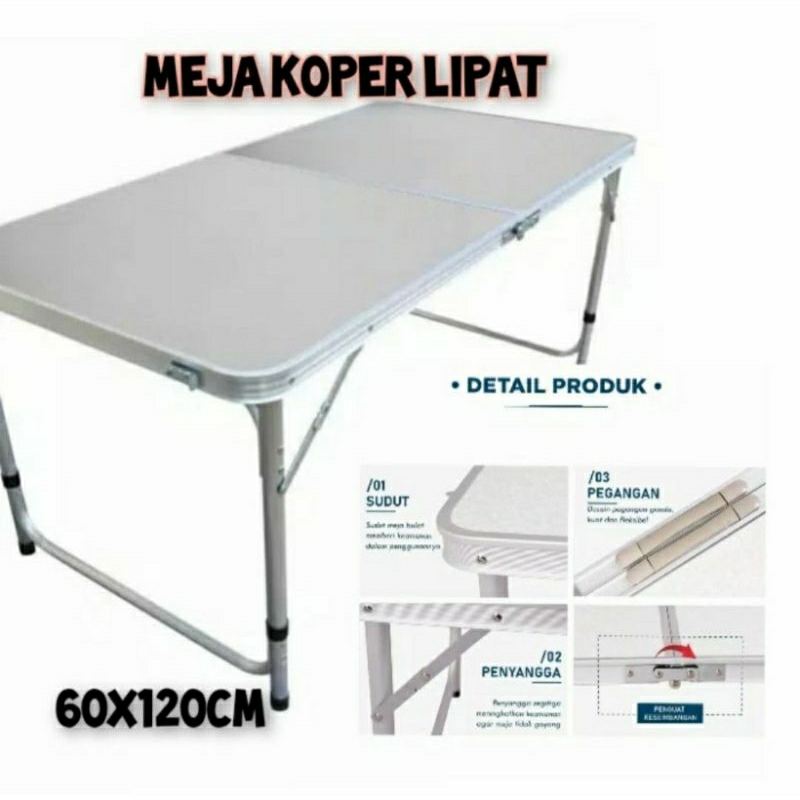Jual Meja Lipat Koper Portable 60 x 120 cm | Shopee Indonesia