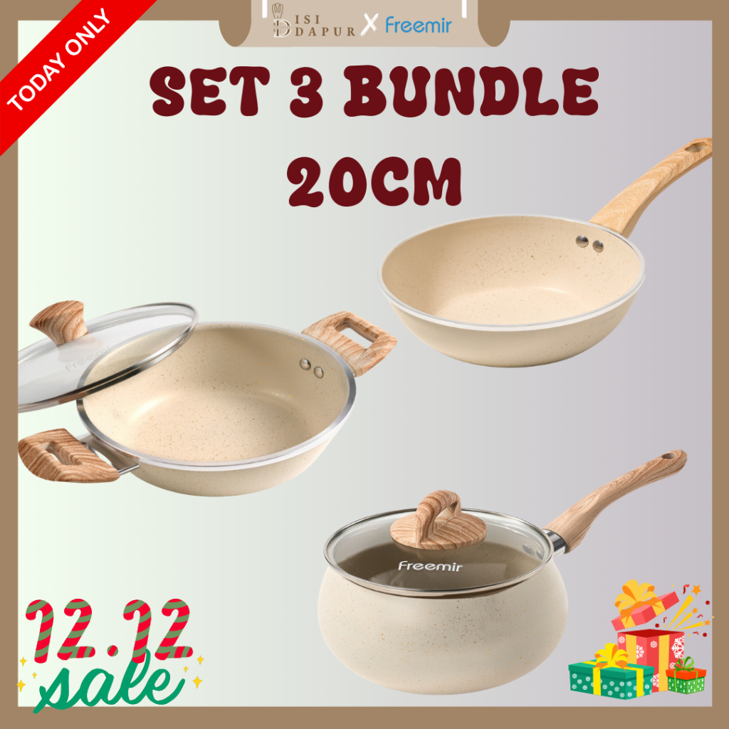 Jual [SBY] Bundle 20cm Special Wajan Teflon Panci Gemoy | Shopee Indonesia