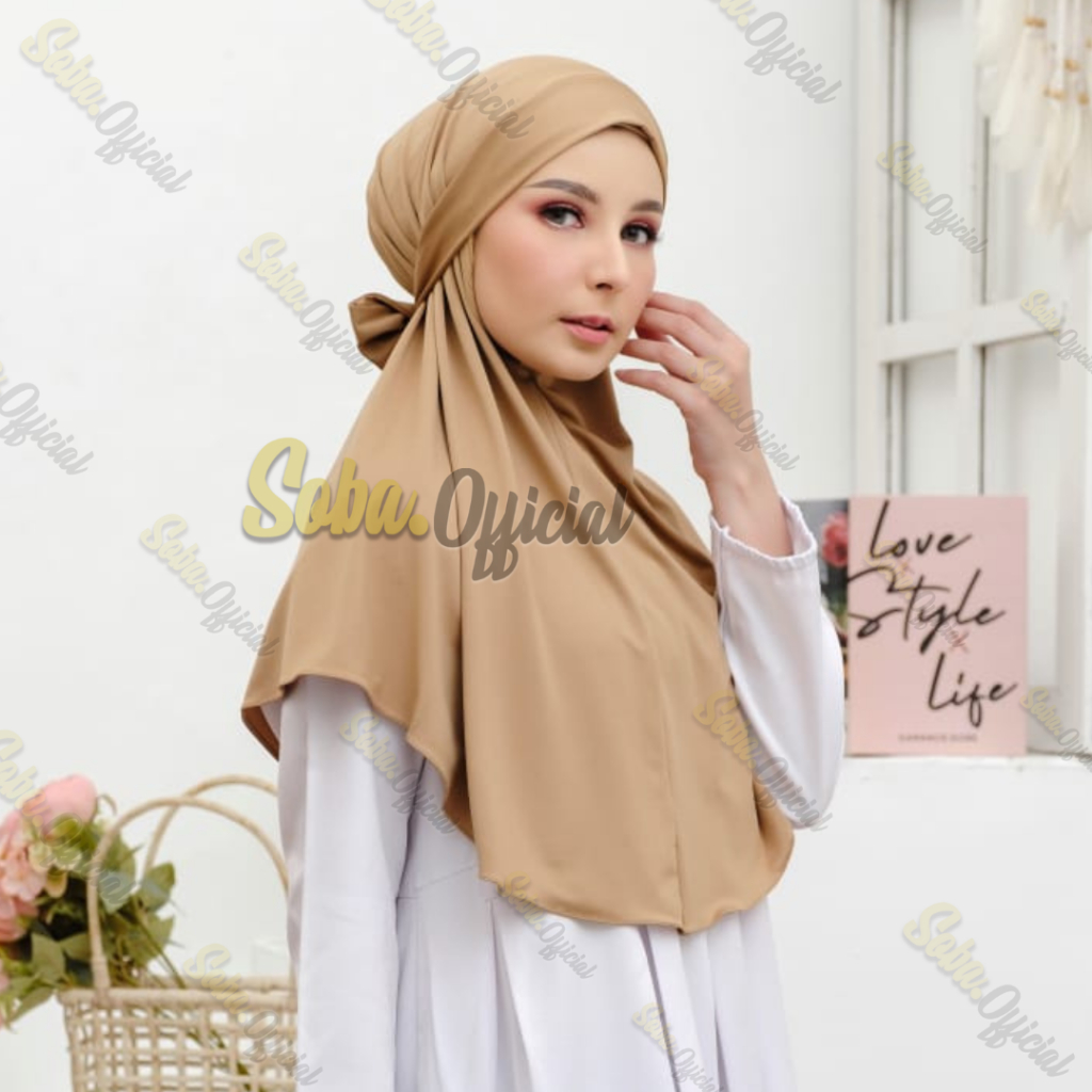 Jual SOBAA HIJAB - Hijab Bergo Instan Arabian French Khimar Spandex ...