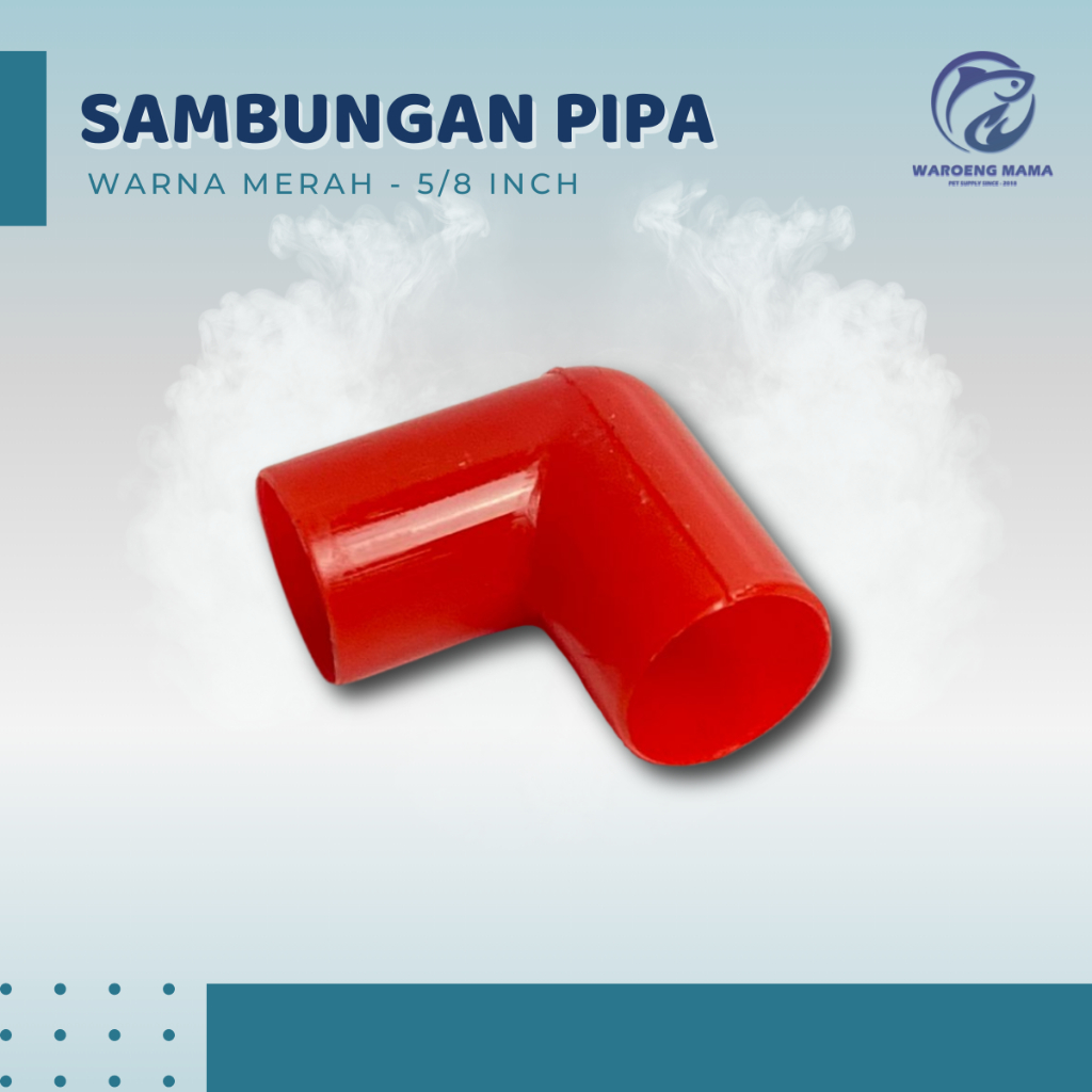 Jual Sambungan Pipa Aquarium Merah L Knee Pipa Akuarium Aquascape Tipe ...