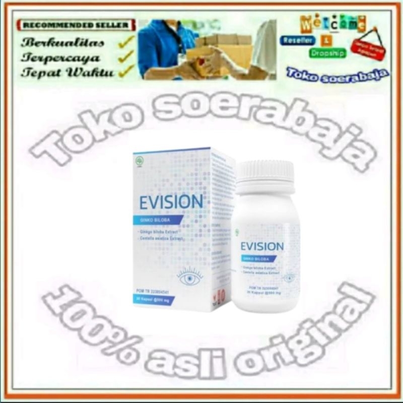 Jual Evision Isi 30 Kapsul Asli Original Obat Mata Minus Katarak Rabun ...