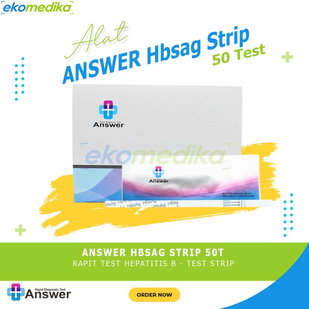Jual HBSAG Strip / Test Hepatitis B / Alat Tes Hepatitis B Strip ANSWER ...
