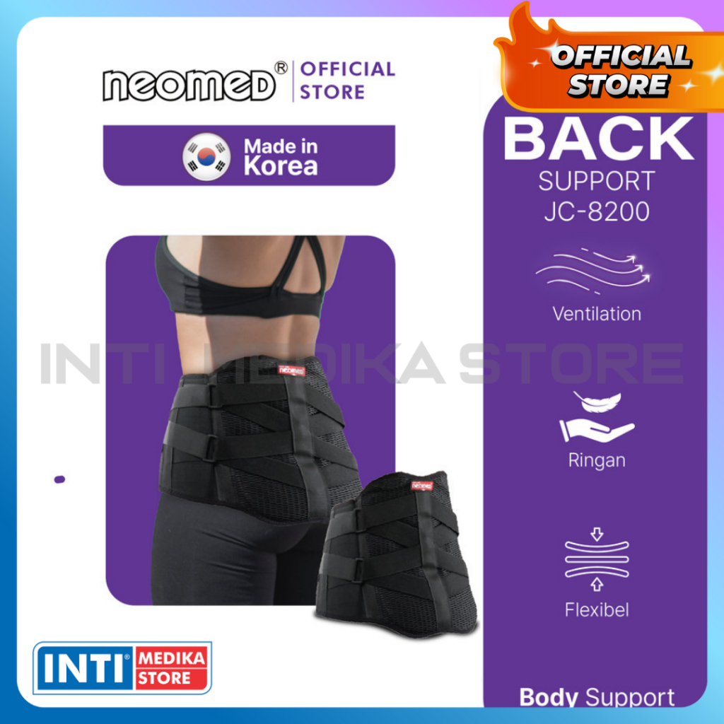 Jual NEOMED - SEMI-CHAMP LUMBAR Support 12" with WIDE Plastic Back ...