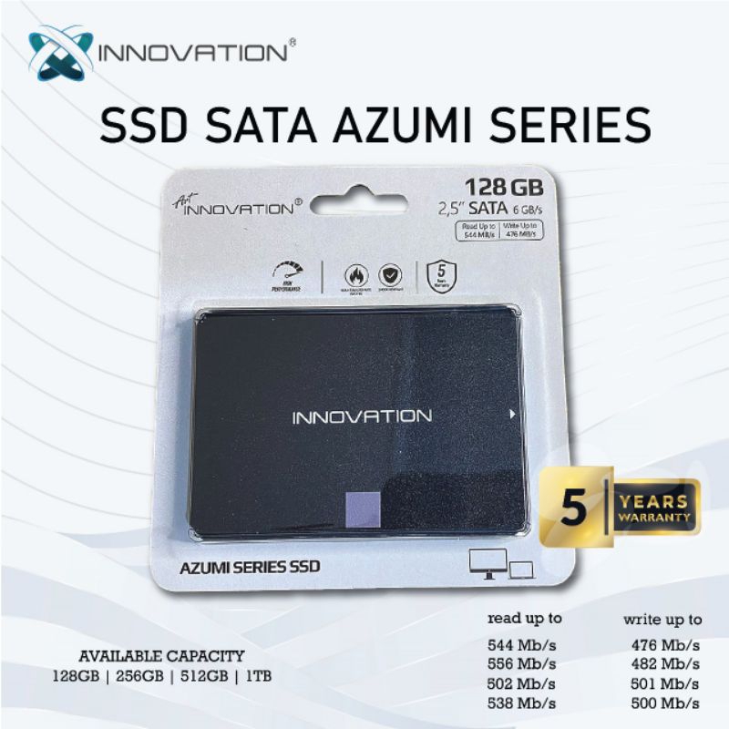 Jual Innovation Ssd Sata Azumi Series 128GB sata III | Shopee Indonesia