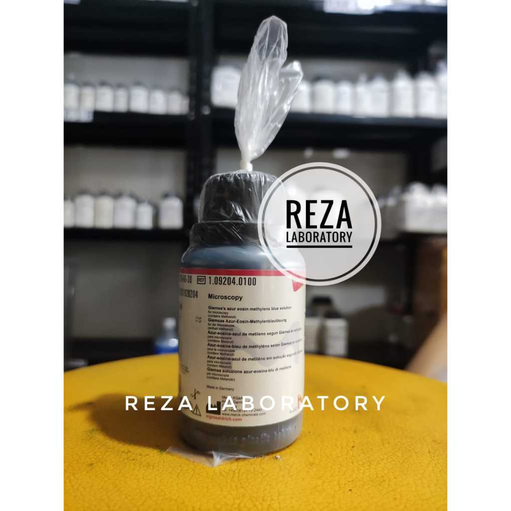 Jual Giemsa Azur Eosin Methylene Blue MERCK 109204 100mL | Shopee Indonesia