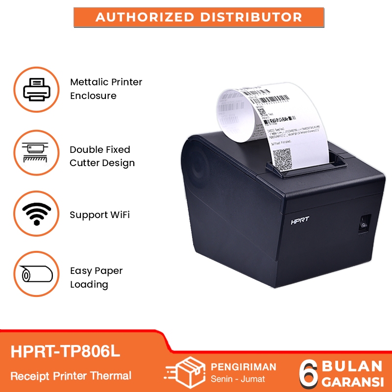 Jual HPRT POS Printer Receipt Thermal TP806L Original | Shopee Indonesia