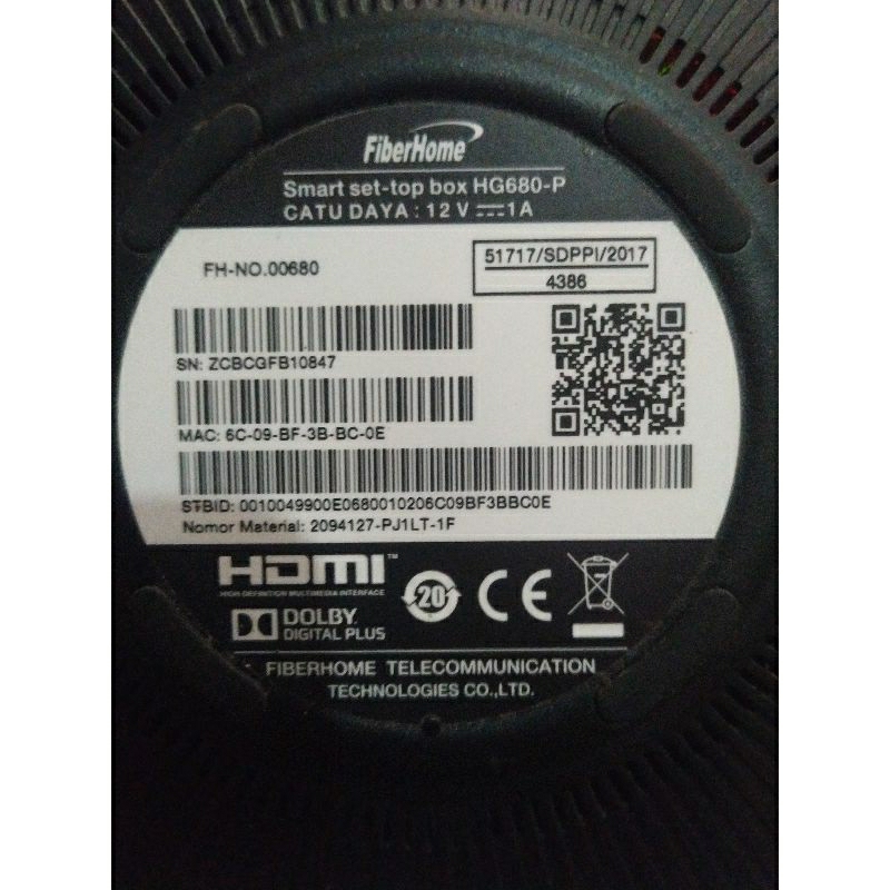 Jual STB android HDMI OXYGEN HG680-P lengkap adaptor dan kabel LAN ...