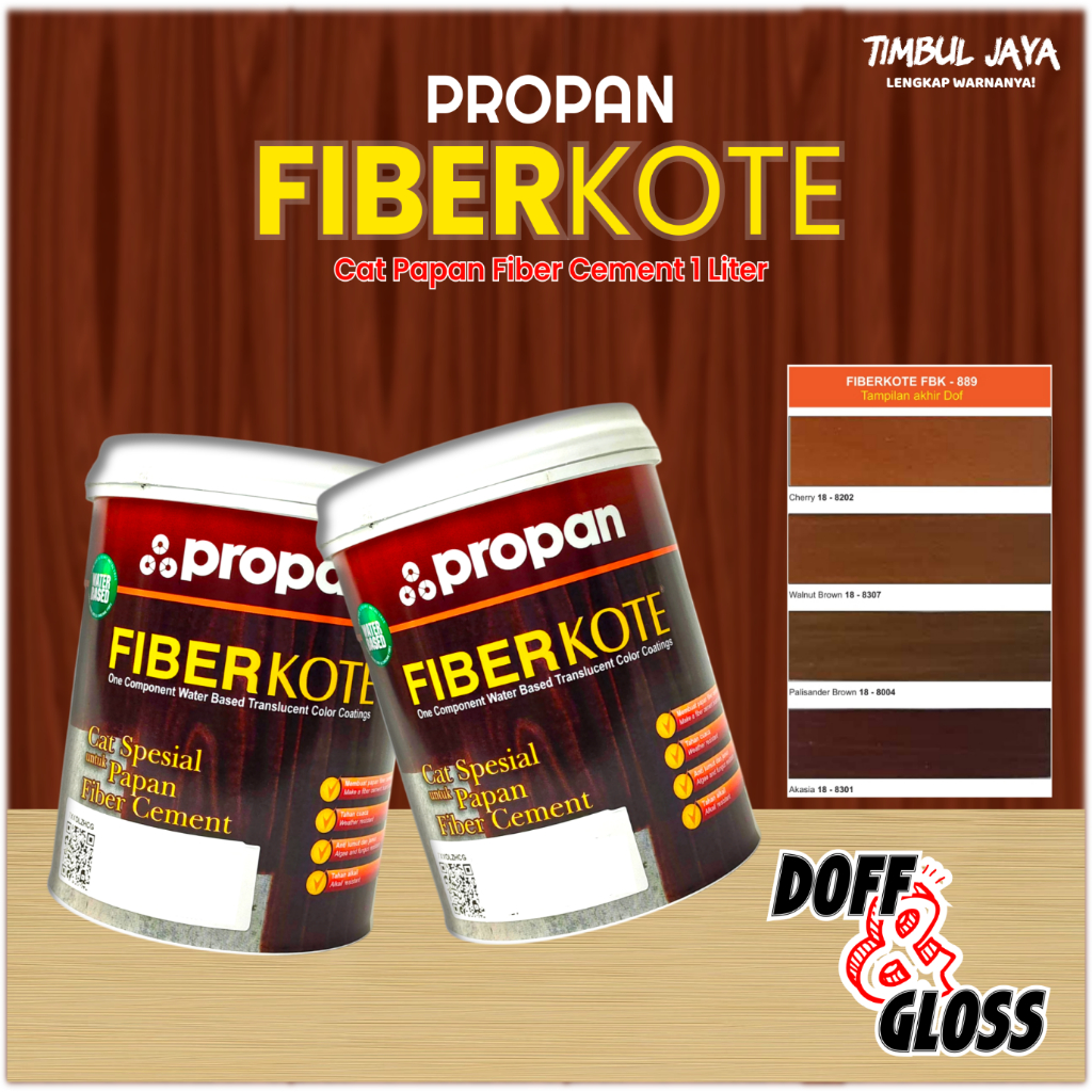 Jual Cat Lisplang GRC Fiberkote Propan 1liter / Cat Listplank grc / cat ...