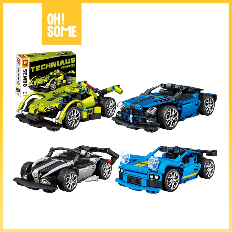 Jual OHSOME Block Mainan Brick Blok Susun 3D DIY SEMBO Mobil Sport ...