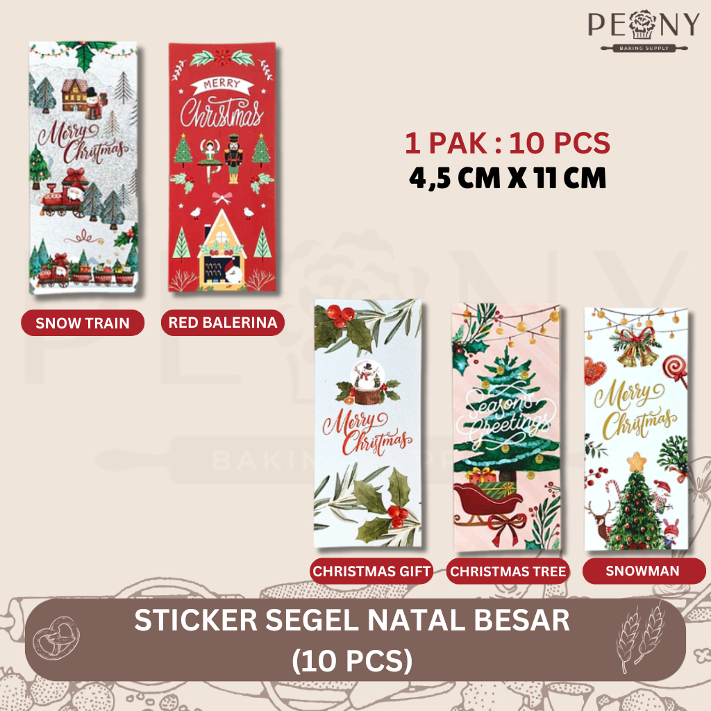 Jual STICKER SEGEL NATAL BESAR / STICKER LABEL CHRISTMAS / LABEL NATAL ...