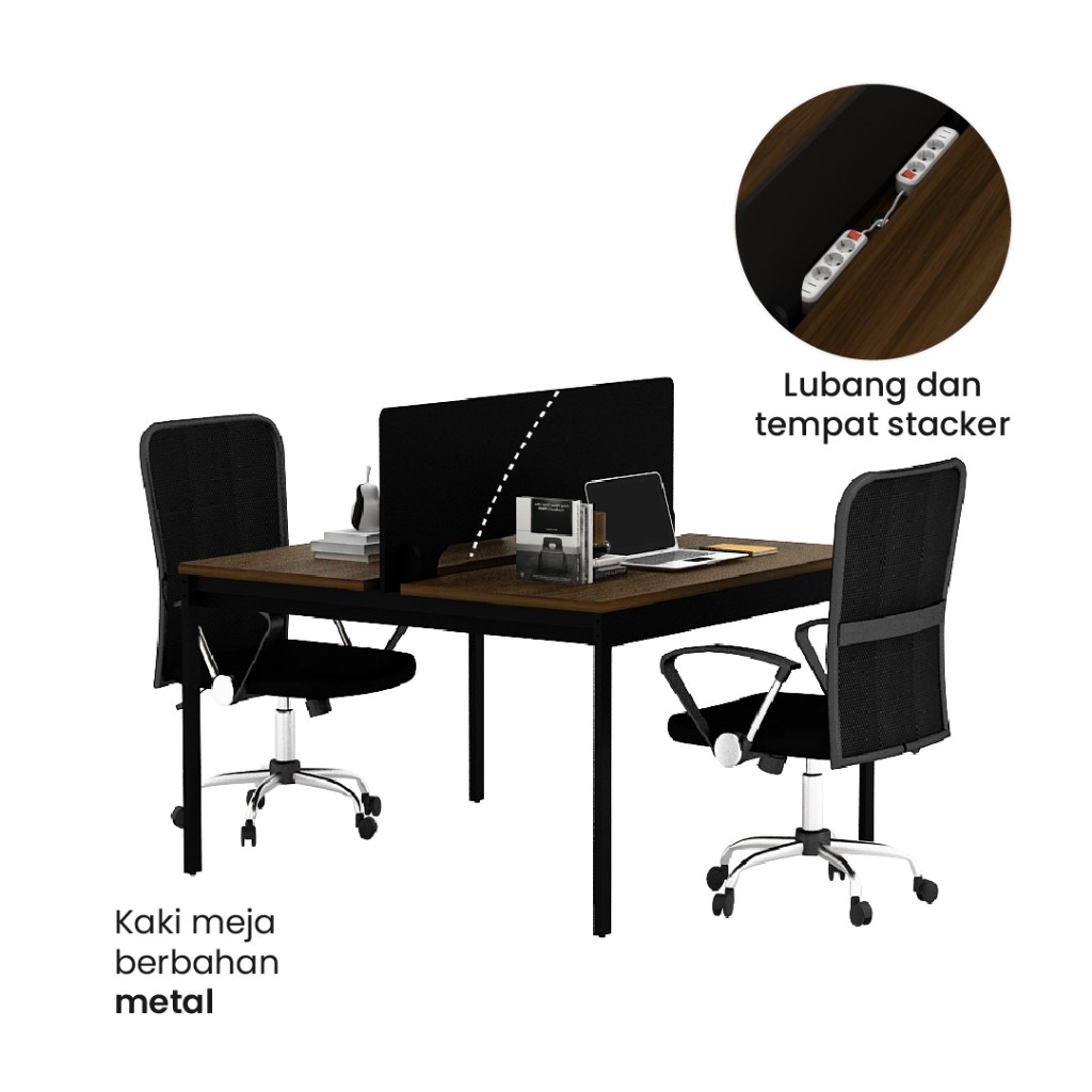 Jual MEJA KERJA KANTOR PARTISI - OFISU DK129 | Shopee Indonesia