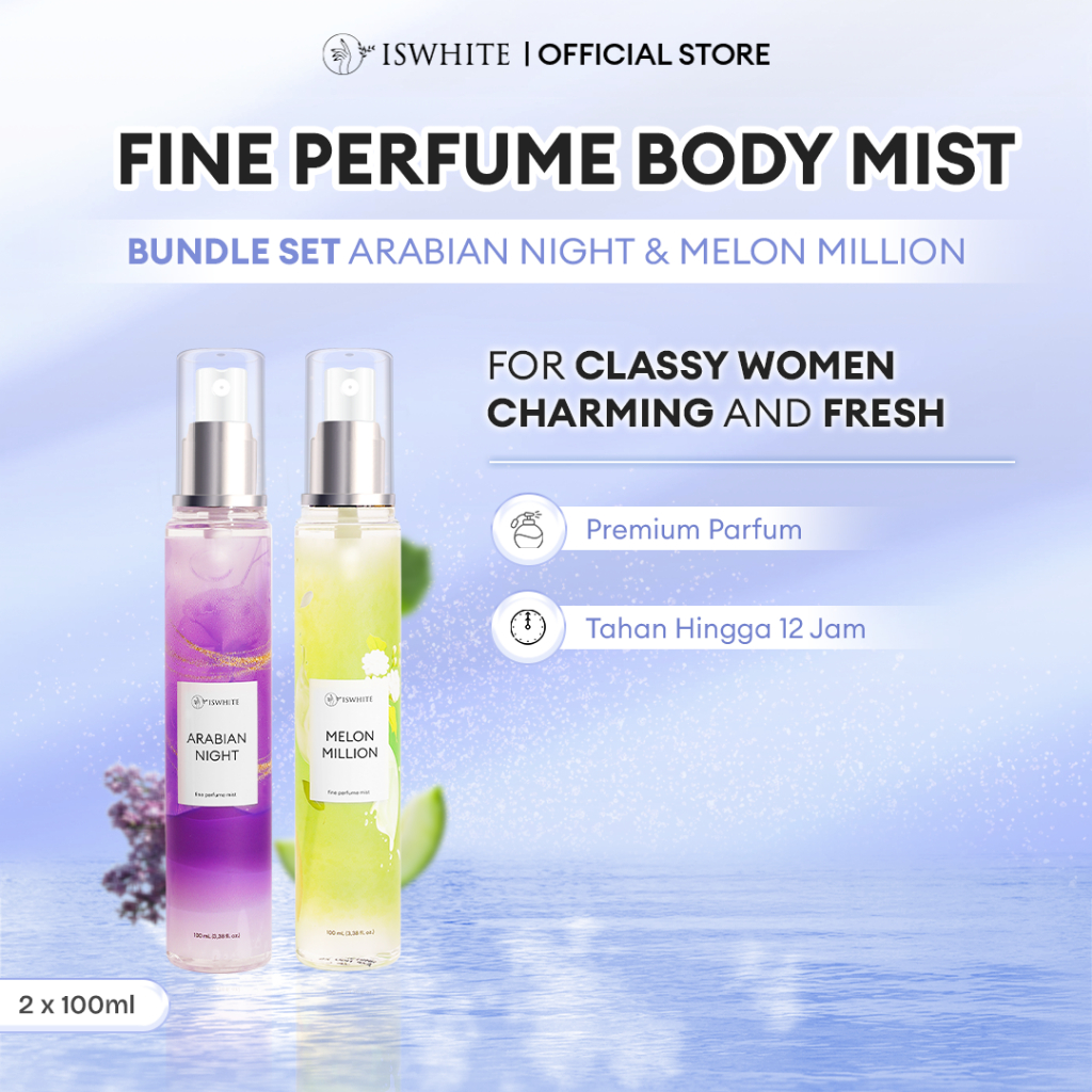 Jual ISWHITE Bundling Fine Perfume Body Mist 100ml | Pewangi Badan ...
