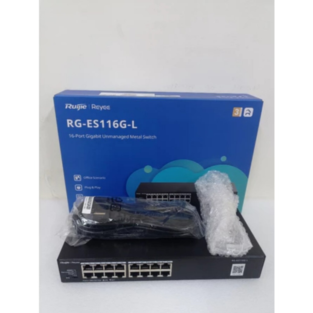 Jual Ruijie Reyee RG-ES116G-L, 16-Port Gigabith Unmanaged Non-PoE ...