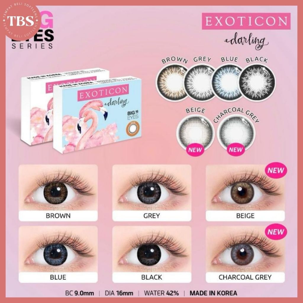 Jual SOFTLENS DARLING 16MM BIG EYES NORMAL & MINUS / SOFLEN / SOFTLEN ...