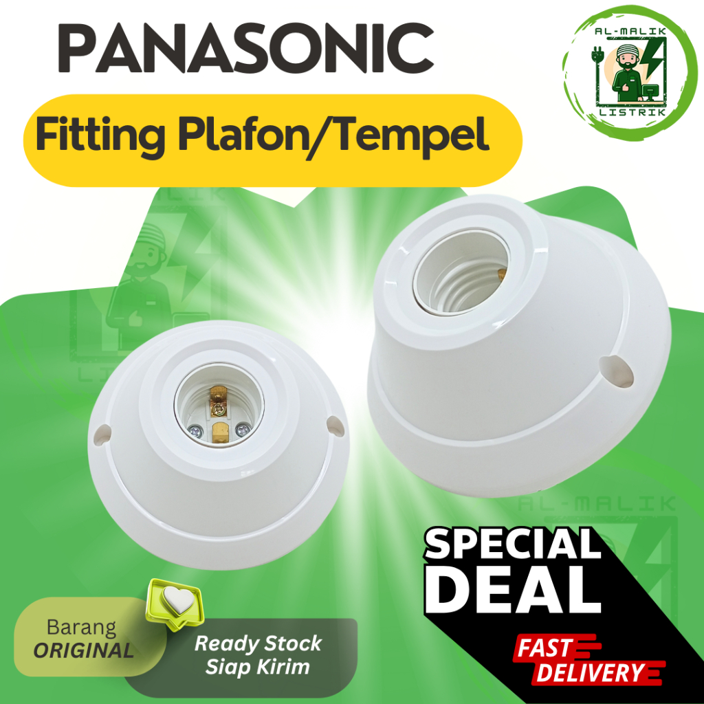 Jual Fitting Plafon/Tempel Panasonic Fiting Plafon Bulat 2201 PANASONIC ...