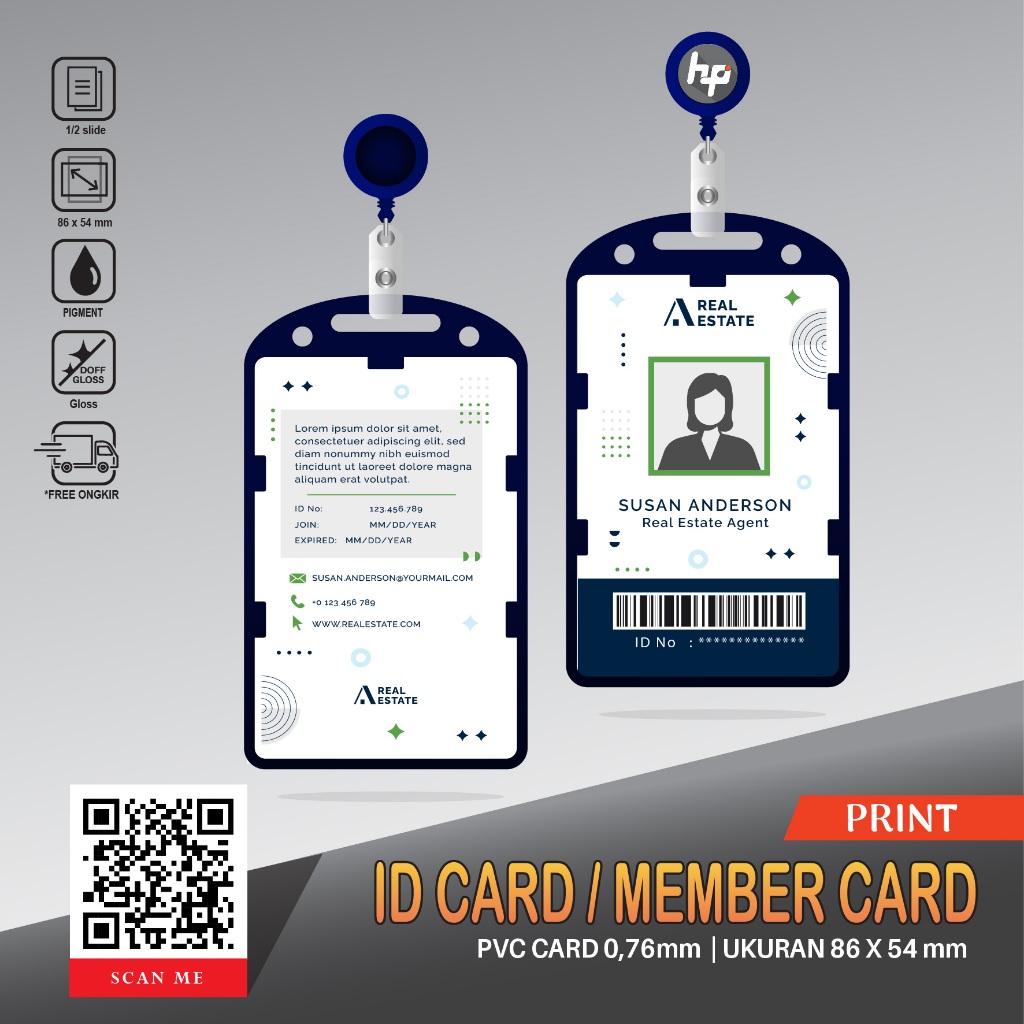 Jual Cetak Id Card PVC Murah Print Member card Satuan | Shopee Indonesia