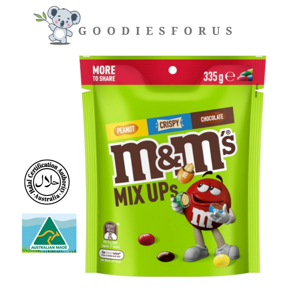 Jual M&M's Mix Ups Milk Chocolate Snack & Share Bag 335g/Coklat MM ...