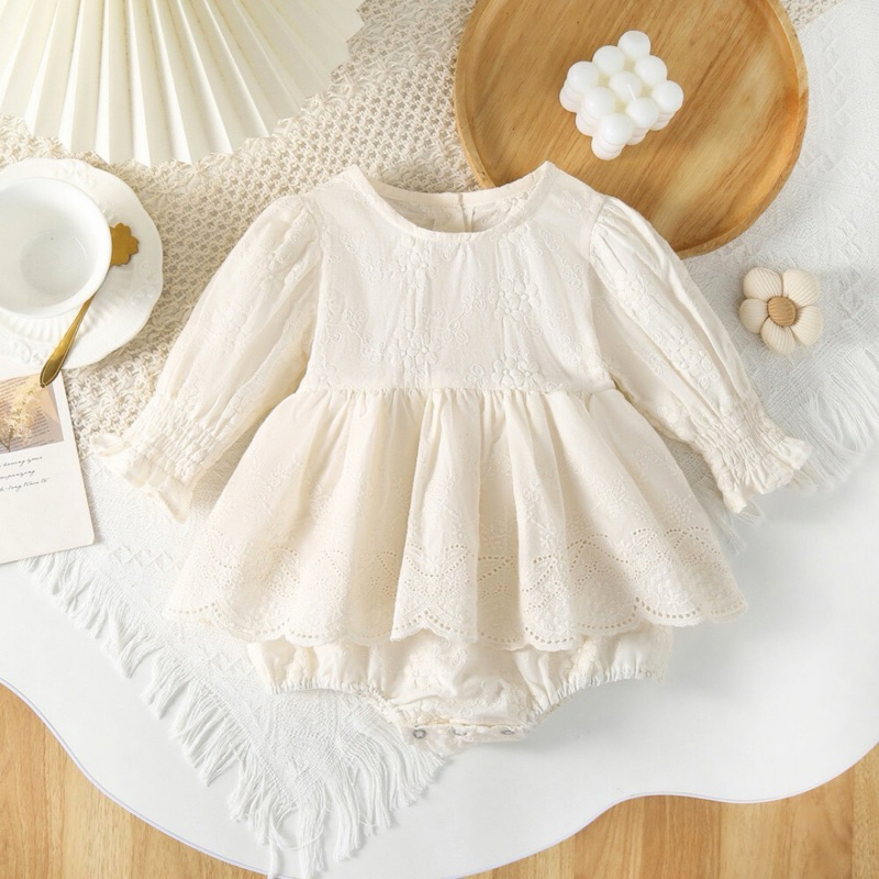 Jual KAOLA - Aliva Cream | Romper Lengan Panjang Bayi Perempuan ...