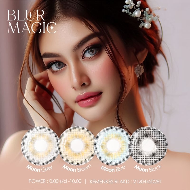 Jual SOFLENS MOON BLUR MAGIC Dia.15mm Normal Minus s/d -10.00 Soflens ...