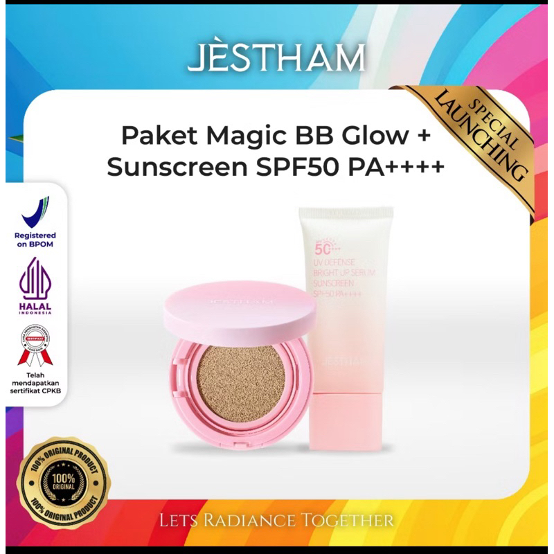 Jual JEstham Paket Magic BB Glow + Sunscreen SPF50 PA+++ | Shopee Indonesia