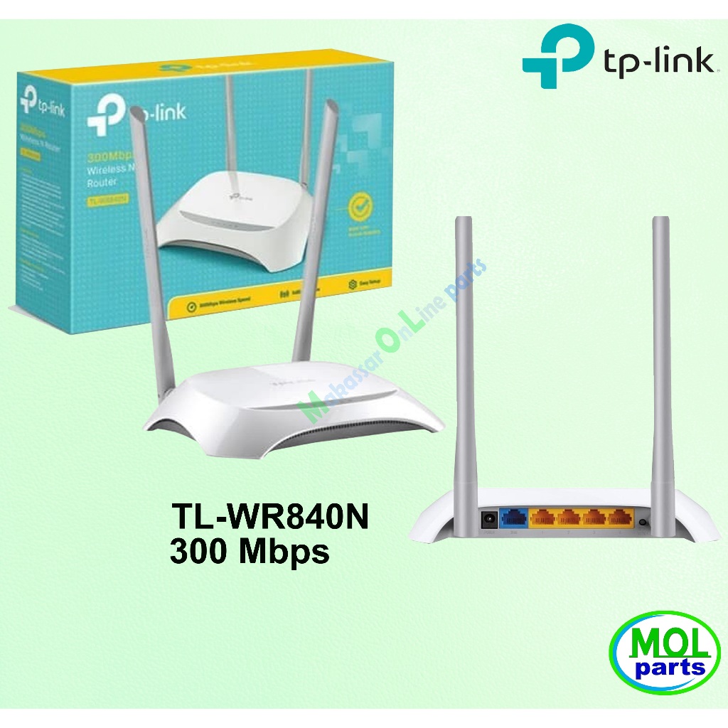 Jual TP-Link TL-WR840N 300Mbps Wireless Router Wifi Router TPLink ...