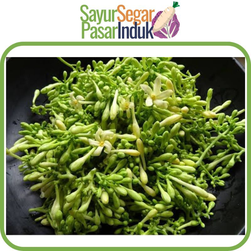 Jual Bunga Pepaya Gantung 1 Bungkus 1 ons Sayur segar pasar induk ...