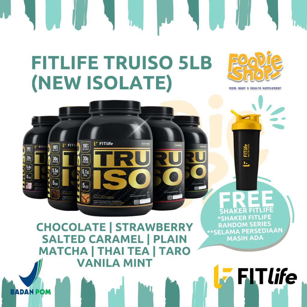 Jual FITlife Truiso Whey Protein Isolate 5lbs/2260gr (WPro Iso Upgraded ...