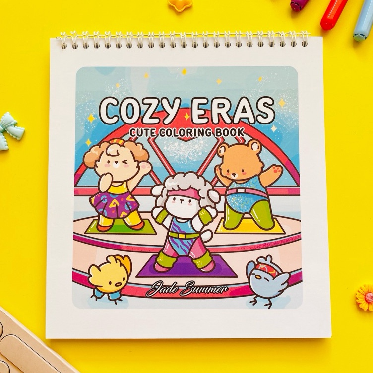 Jual KODE W4K Cozy Eras Coloring Book Buku Mewarnai | Shopee Indonesia
