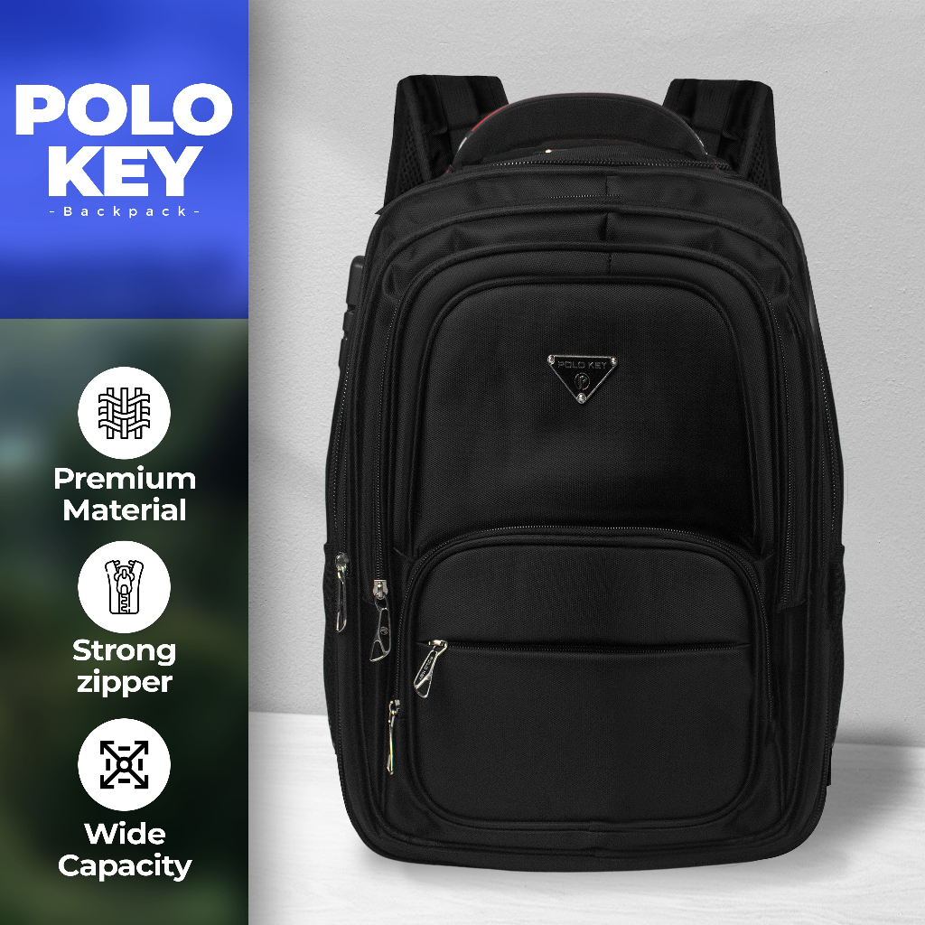 Jual Tas Ransel POLO KEY 18" inch,sebagai Tas kerja, Tas sekolah, Tas ...
