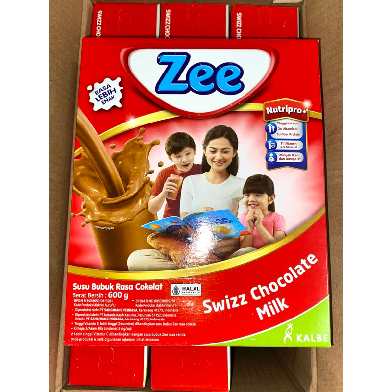 Jual SUSU ZEE REGULER BOX KEMASAN BARU 600gr | Shopee Indonesia
